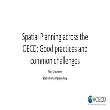 Spatial planning across the OECD | PDF | Developmental Sites | Real Estate
