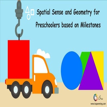 Spatial sense and geometry for preschoolers based on milestones | PDF