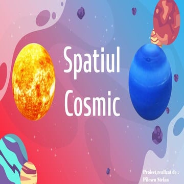 Spatiul cosmic | PPTX