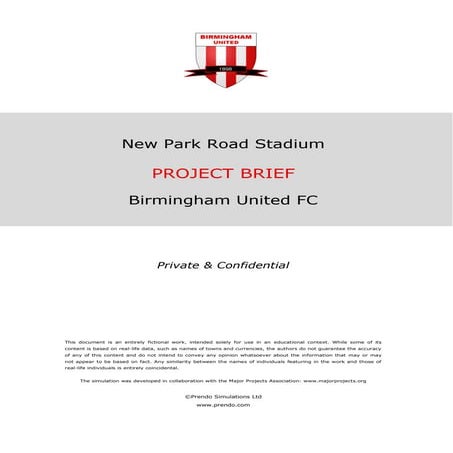 Spatium Project Simulation student brief | PDF