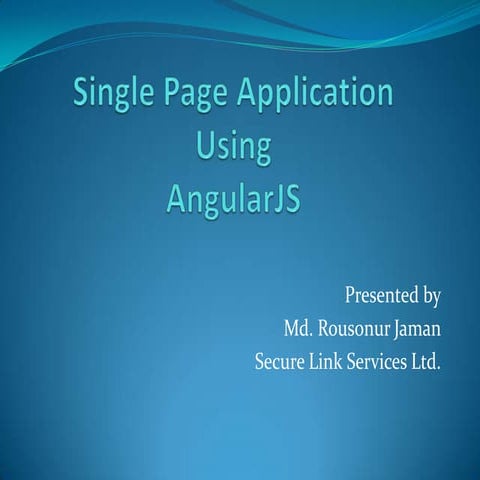 Single Page Application Spa Using Angularjs Pptx Web Development 5303