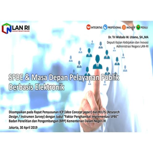SPBE dan Masa Depan Pelayanan Publik Berbasis Elektronik | PDF
