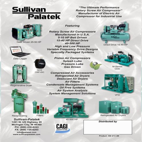 Sullivan Palatek Product Book | PDF