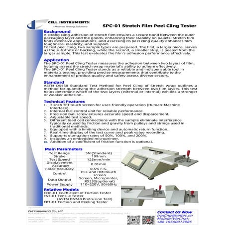 Introduction to Stretch Film Cling Testing | PDF