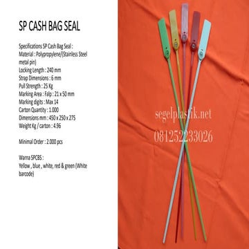 SP Cash Bag Seal | PDF