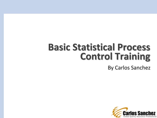 Statistical process control | PPTX