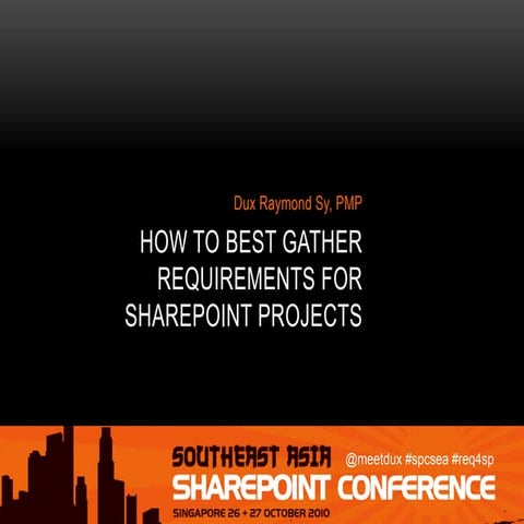 How to Best Gather Requirements for SharePoint Projects | PPT