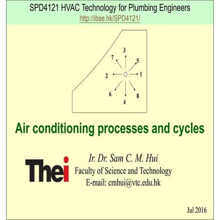 air conditionning processes and cycles course | PDF