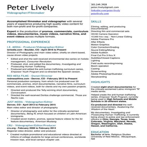 Nick Michalopoulos Resume | PDF