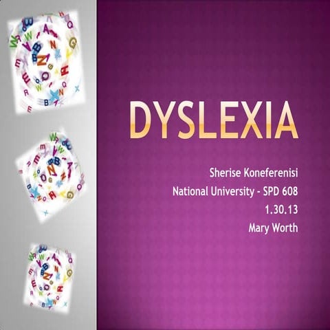 Dyslexia powerpoint