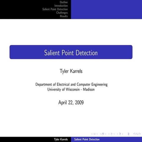 Salient Point Detection | PDF