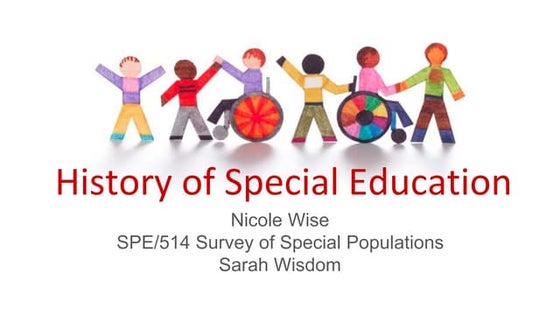Presentation history of special education | PPT