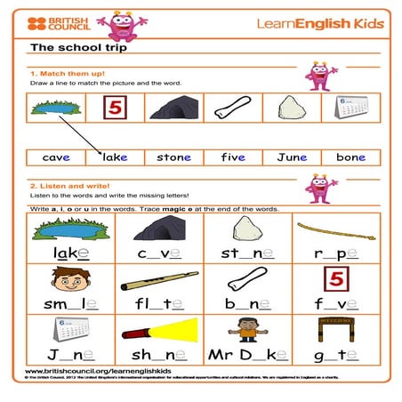 Speak the-school-trip-worksheet | PDF