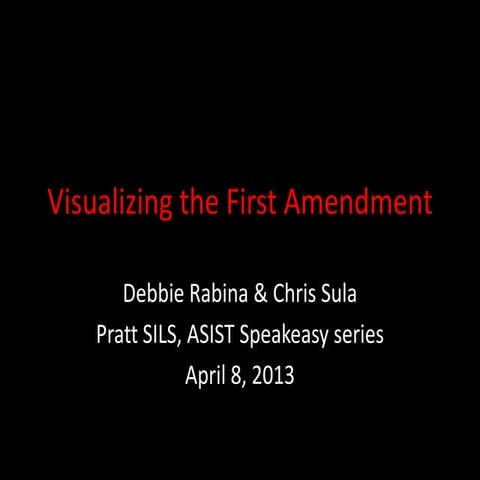 Visualizing the First Amendment | PPT