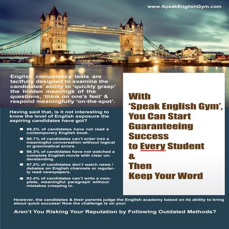 SpeakEnglishGym Mini Brochure | PDF