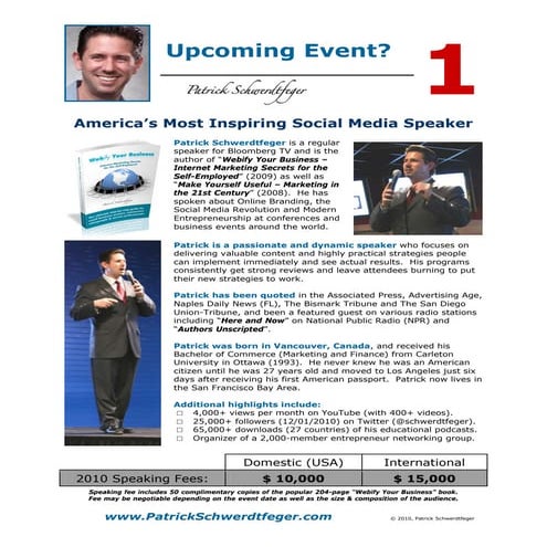 Speaker Information Packet (PDF) | PDF