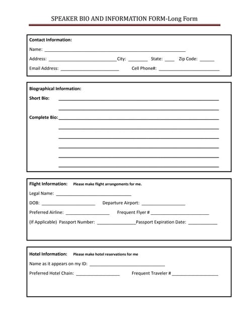 Guest speaker information form | DOCX