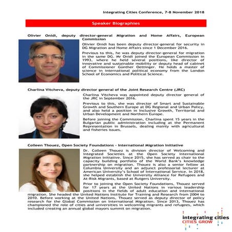 Speakers biographies | PDF