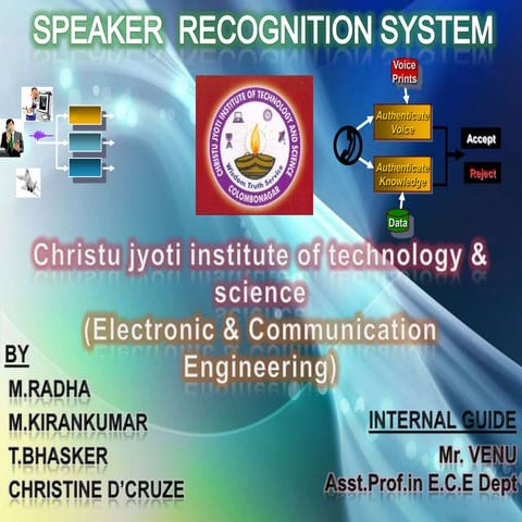 Speaker Recognition System | PPTX