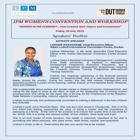 Speakers' profiles | DOCX