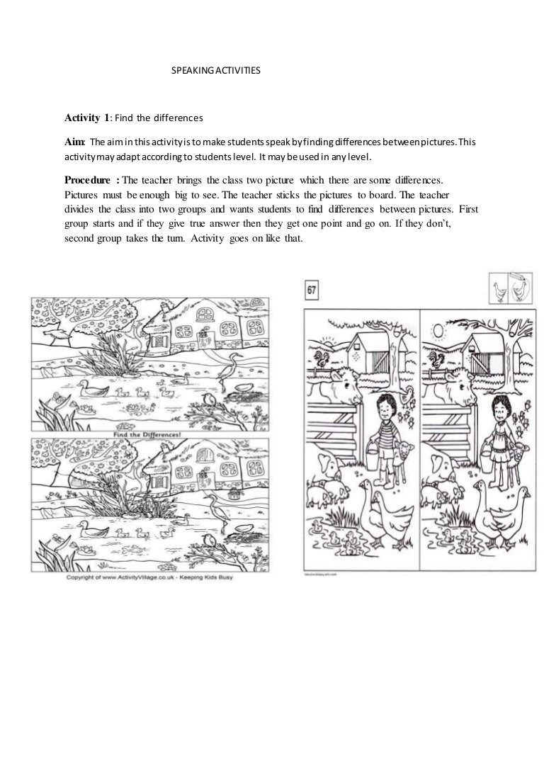 Speaking Activities For Young Learners Speaking Activities For Young Learners