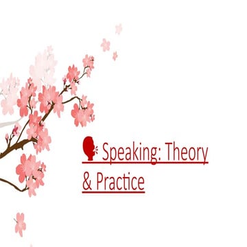 Speaking.pptx by Muhammad Sarfaraz Ahmad | PPTX