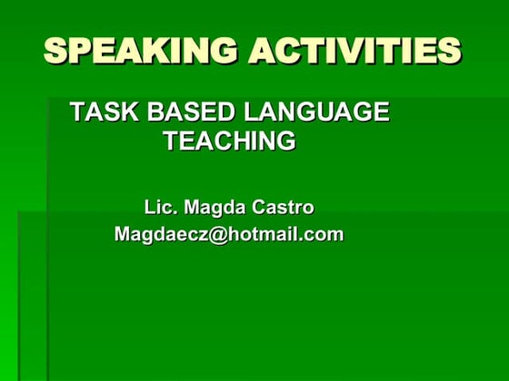 Ket speaking activities | PPT