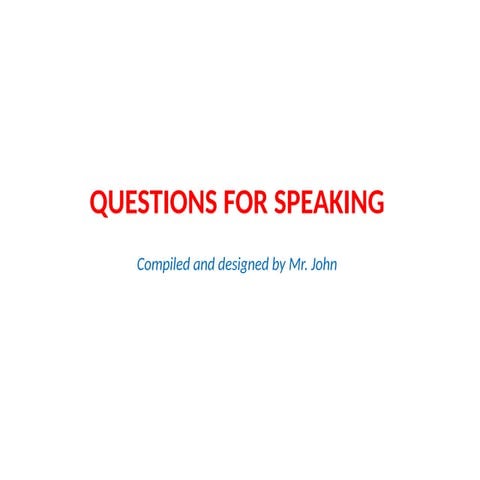 SPEAKING - ANIMALS.pptx for IELTS candidates | PPTX