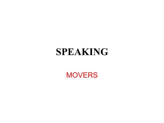 MOVERS-CAMBRIDGE-SPEAKING-TEST-1.pptx | Food & Drink