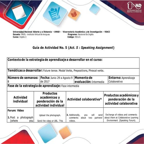 Guia actividad de reconocimiento ingles | PDF