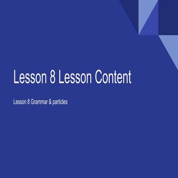 Lesson 8 Reading and Writing Assignment | PPTX