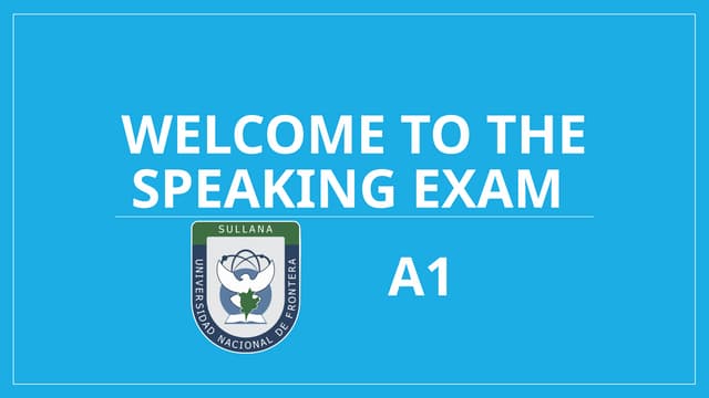 SPEAKING BASIC A1 .pptx PRACTICE MATERIAL A2 (2), specially for international exams, according ...