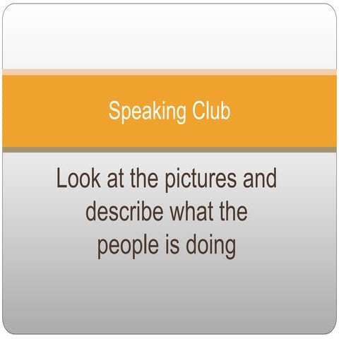 Speaking club | PPTX