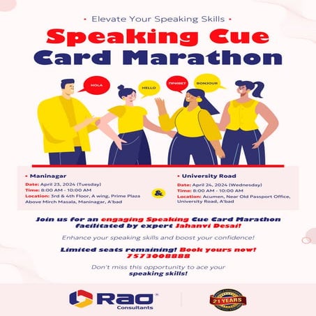 Speaking Cue Card Marathon for English Coaching | PDF