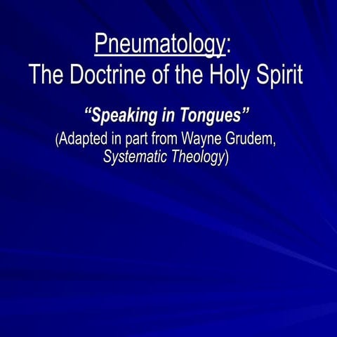 Speaking in Tongues | PDF