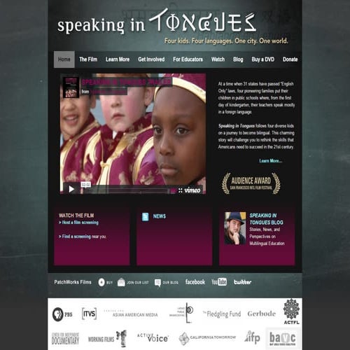 "Speaking in Tongues" Website | PDF