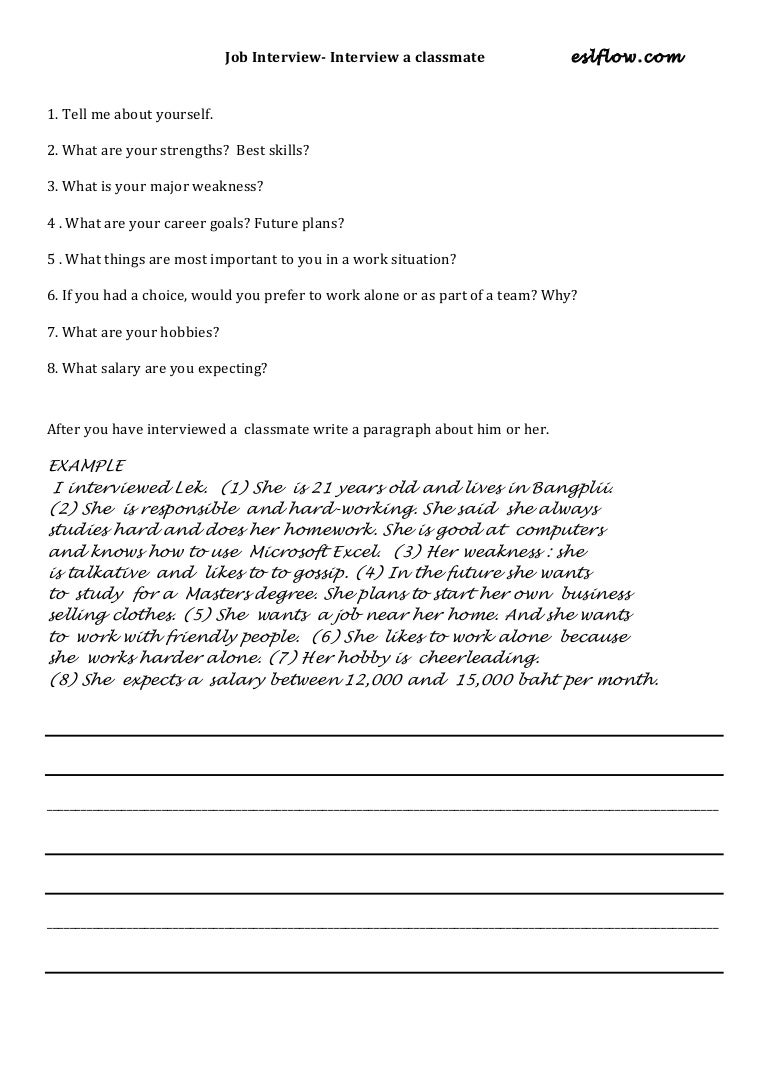 Speaking Job Interview writing exercise worksheet speaking-job-interview-writing-exercise-worksheet