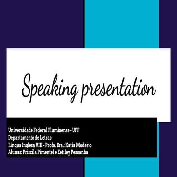 Speaking presentation (1) | PPT