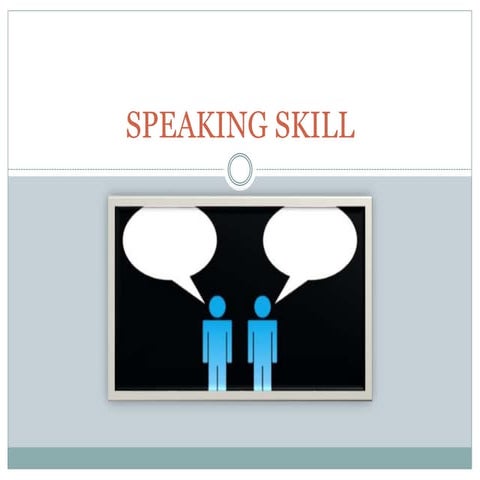 Speaking skill | PPTX