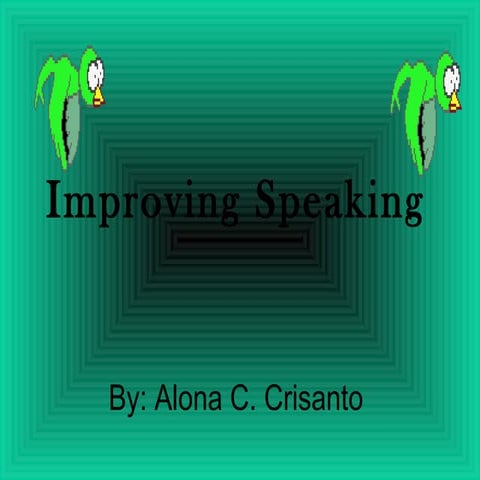 Speaking skills | PPT