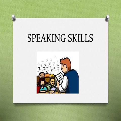 Speaking skills | PPTX