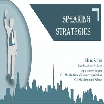 Speaking stratagies | PDF