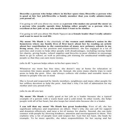 Speaking task 2 | PDF