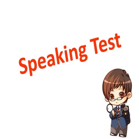Speaking test | PPT