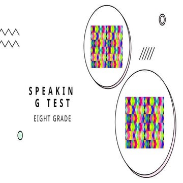 SPEAKING TEST Highschool places, recognizing vocabulary. | PPTX