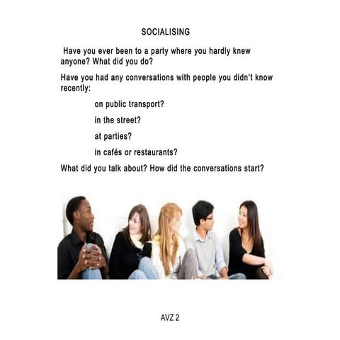 Speaking unit 10 SOCIALISING | PPT