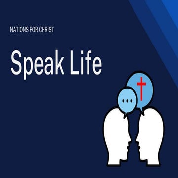 Speak life | PPT