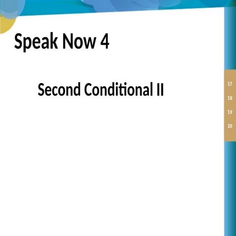 second conditionals | PPTX
