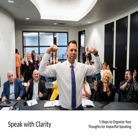 Speak With Clarity Organize Your Thoughts for Impactful Speaking | PPTX
