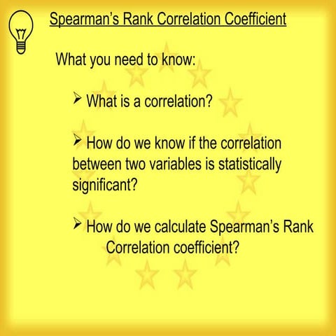 Spearman Rank Correlation Coefficient.ppt